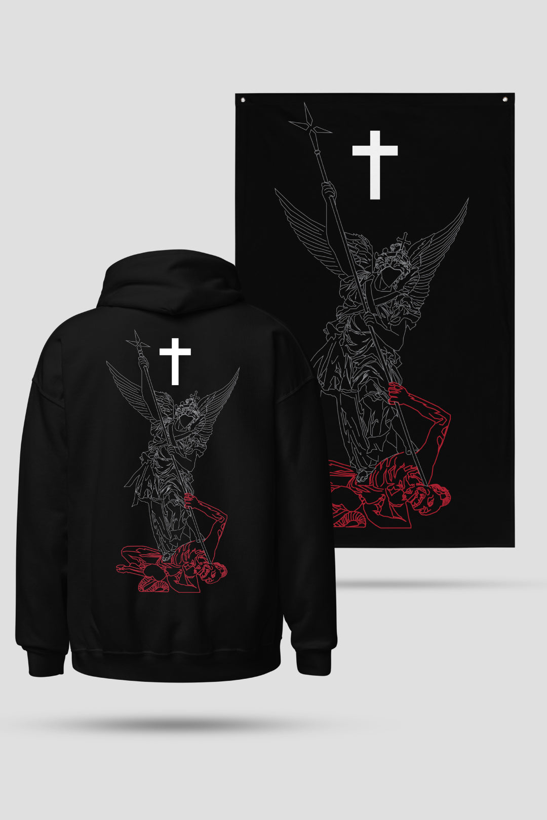 SAINT MICHAEL HOODIE/FLAG LOADOUT – XII LEGIONS