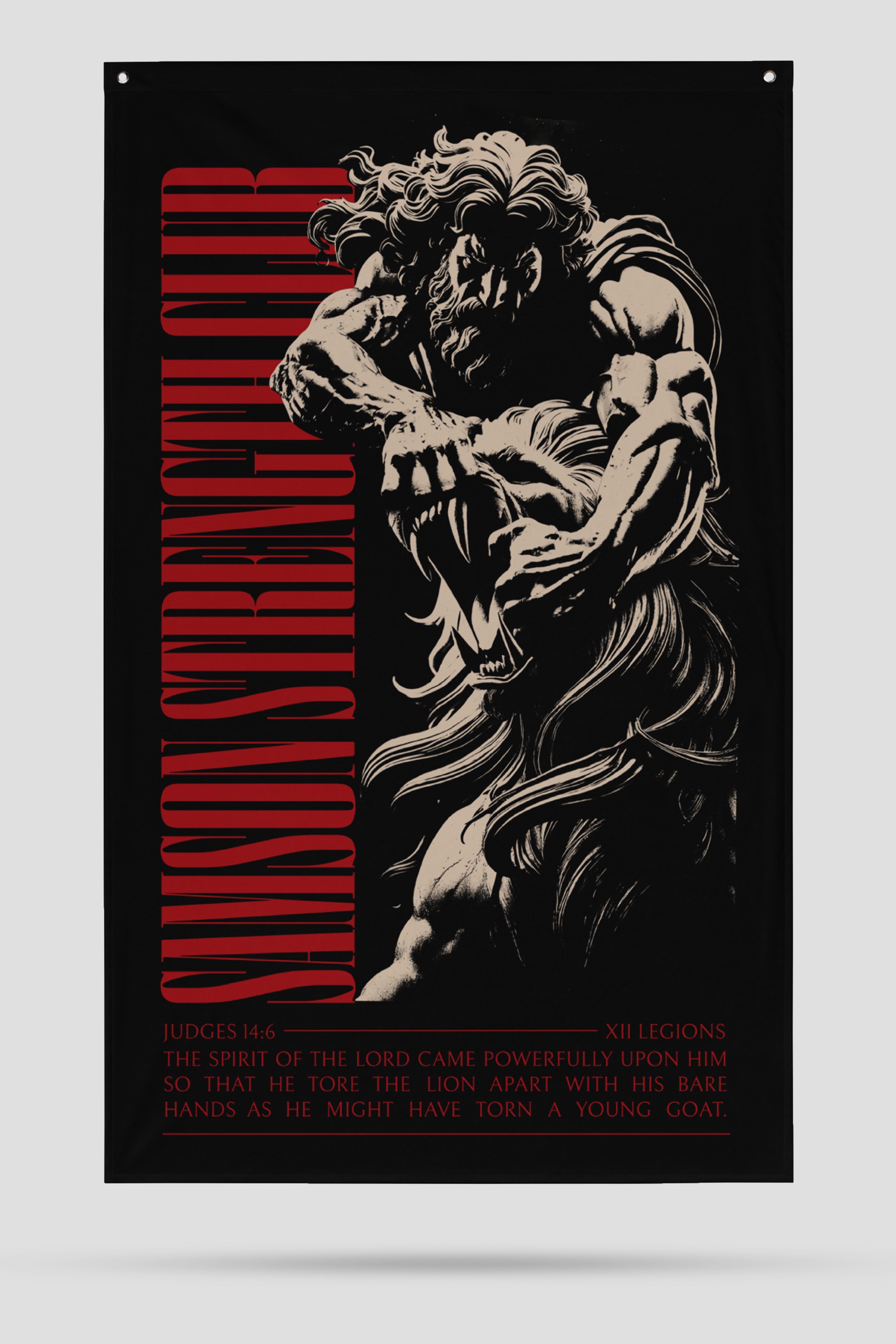 SAMSON STRENGTH CLUB Flag – XII LEGIONS